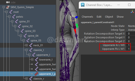 [Maya]Rigging 08 - IK FK Switch